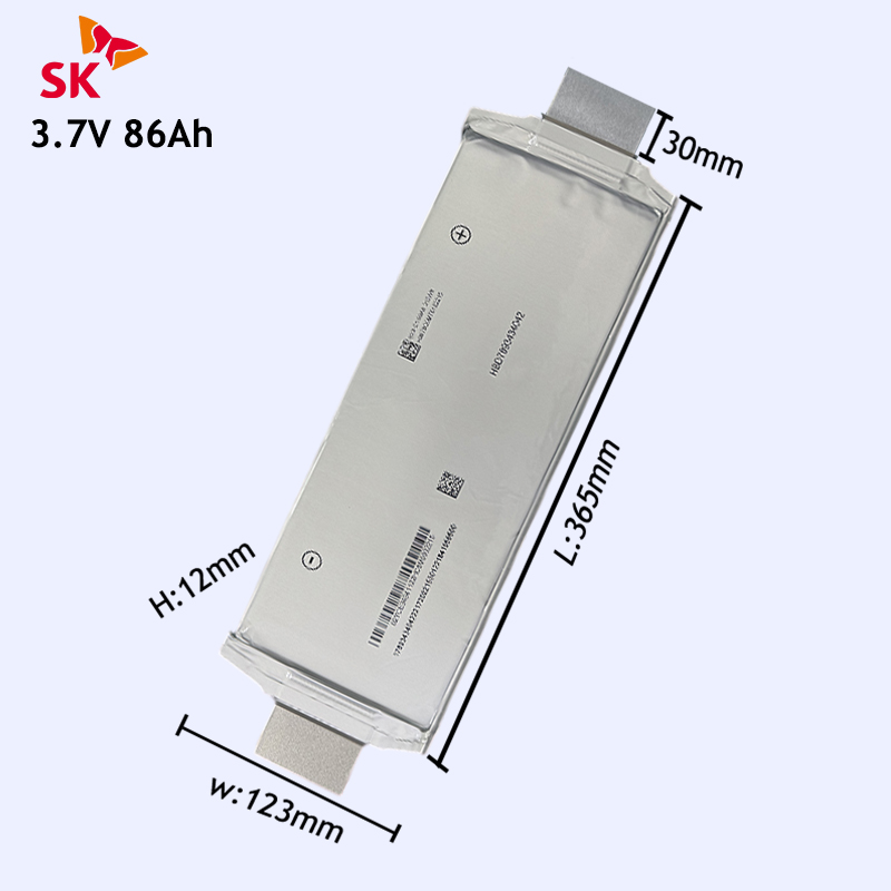 SK li ion pouch cell 3.7V 86Ah NMC pouch battery for Electric motorcycle bike etc E23-C1,NMC ...