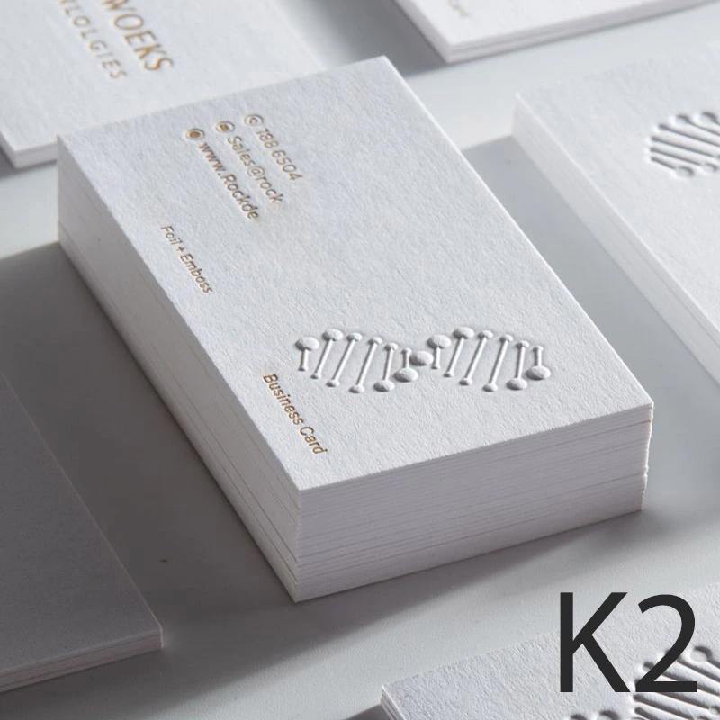 K1- k2 Top private custom business cards special paper cotton card ...