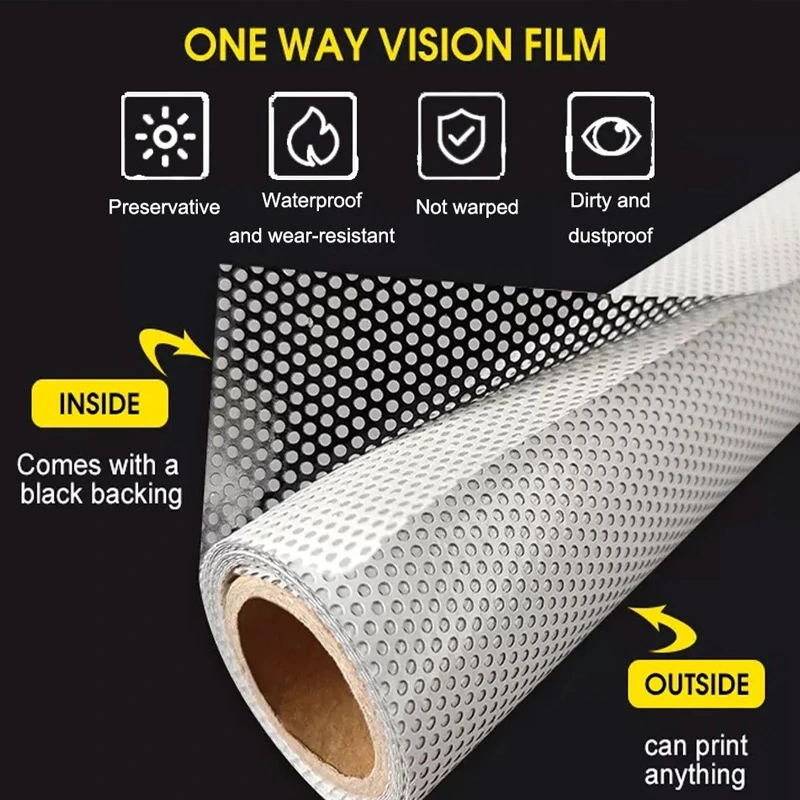 One-way vision window film/vinyl Customed