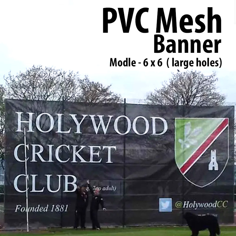 Outdoor Mesh Banner (Vinyl) 6 x 6 Mesh ( large holes) single side