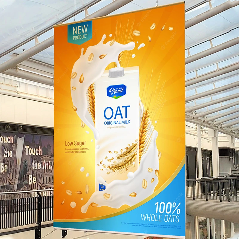 Double side inkjet fabric Hanging Banner / Poster- Double Side Printing