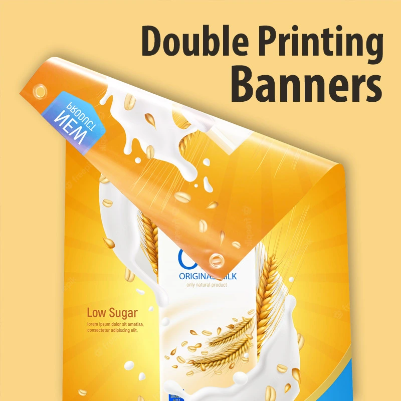 Double side inkjet fabric Hanging Banner / Poster- Double Side Printing