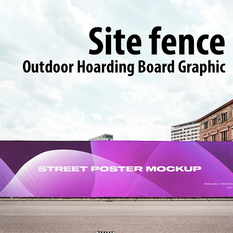 Outdoor Hoarding Board Graphic PVC Vinyl Banner Printing