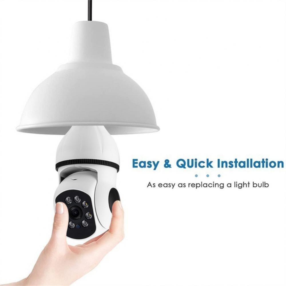 5G IP Camera Wireless & Easy Installation Compatible with E26/E27,IP CAMERA