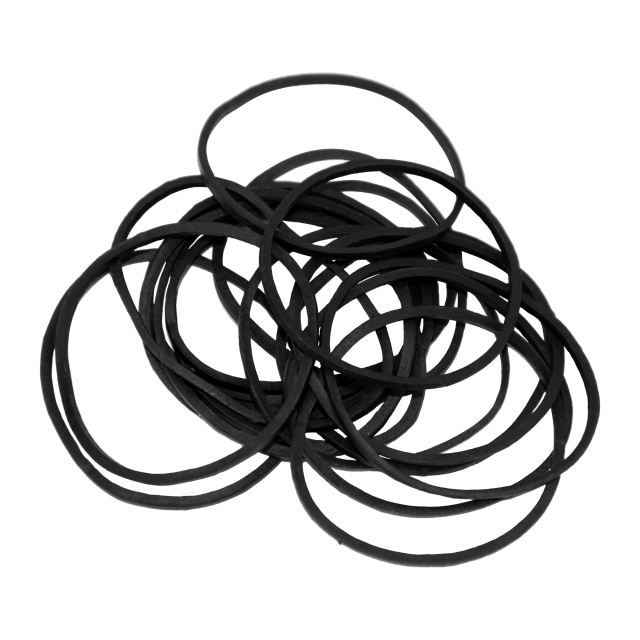 Paquete Ligas negro (200 piezas)