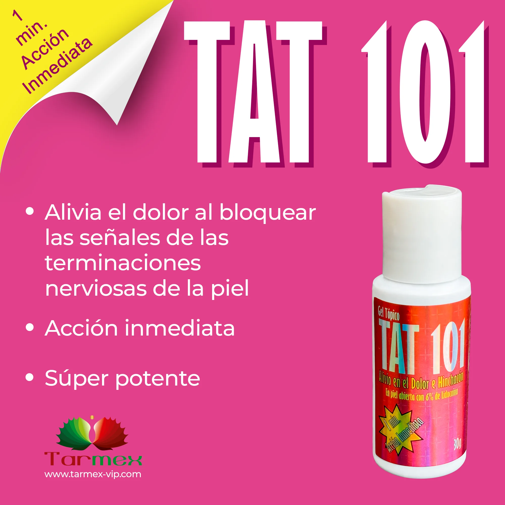 TAT 101 Gel Anestesia 30 gr