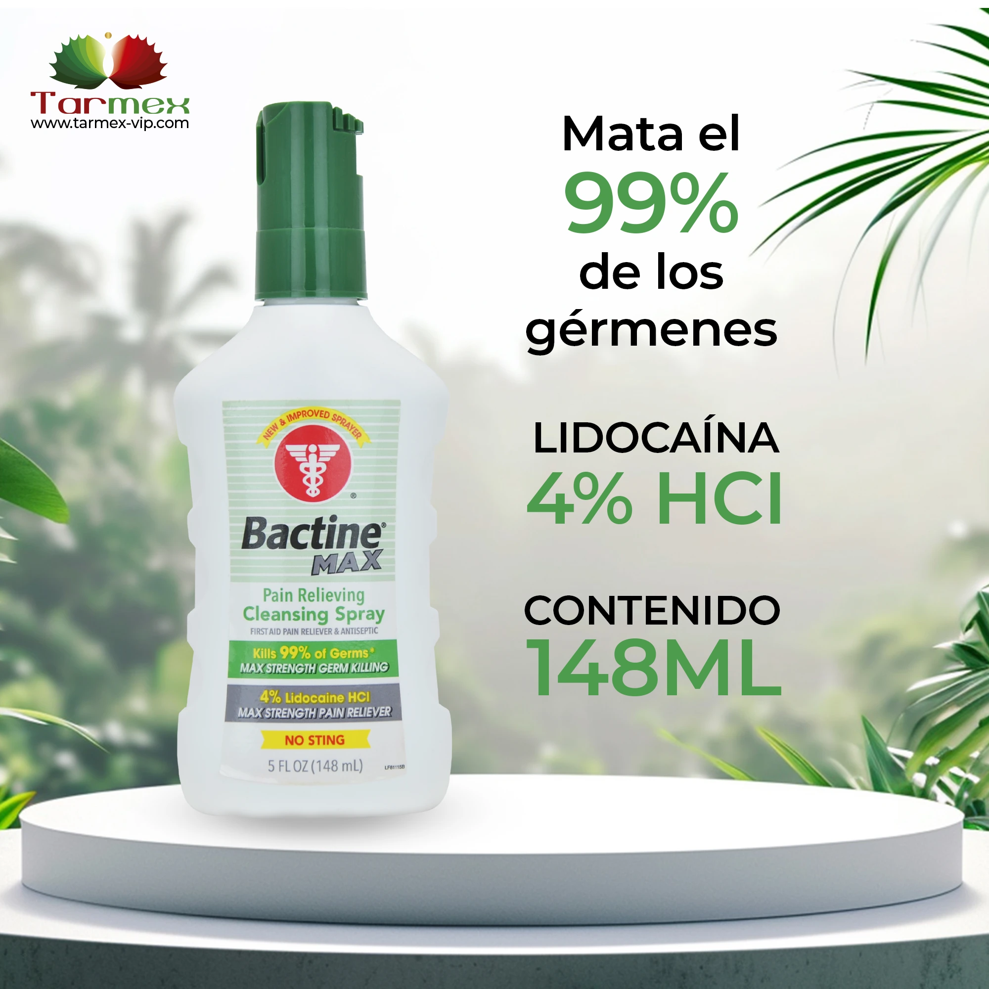 Bactine Max anestesia 148ml