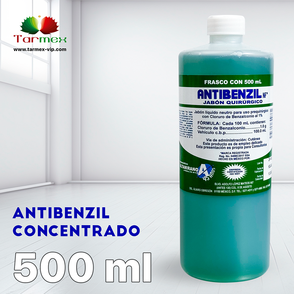 Jabón Desinfectante Antibenzil Verde