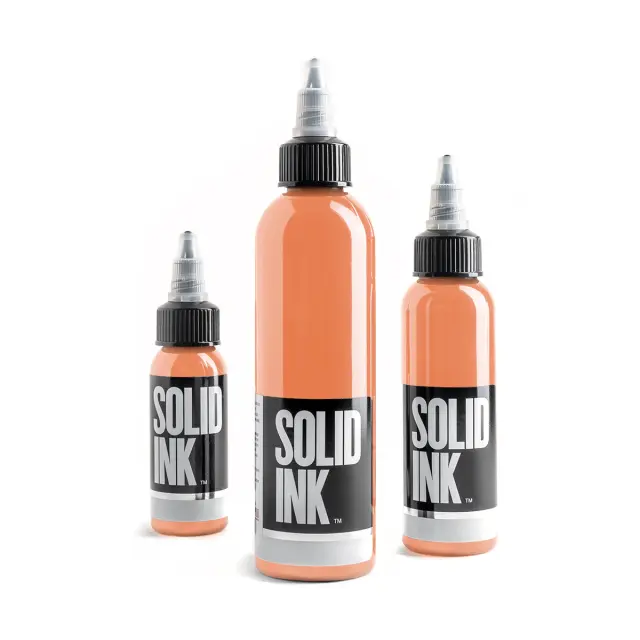 Peach Orange Solid Ink