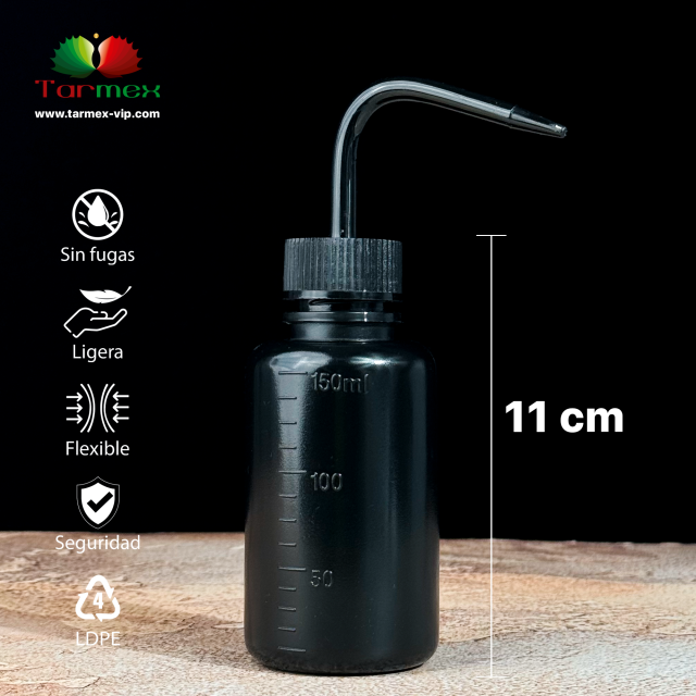 Piseta color negro y transparente