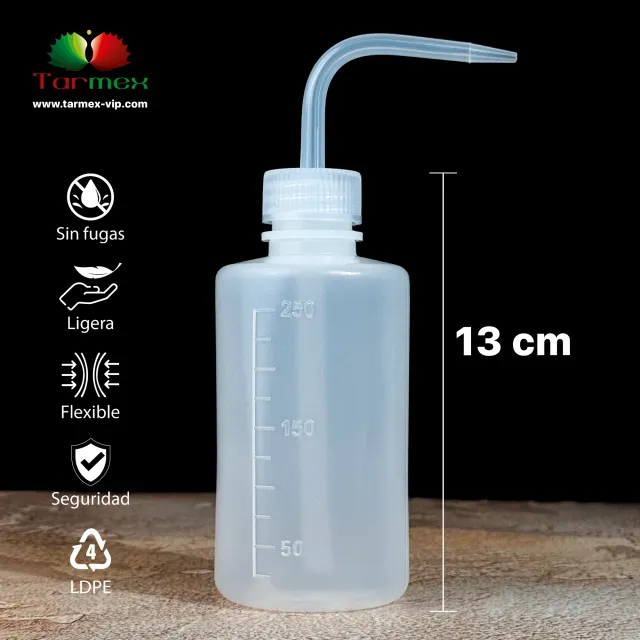 Piseta color negro y transparente