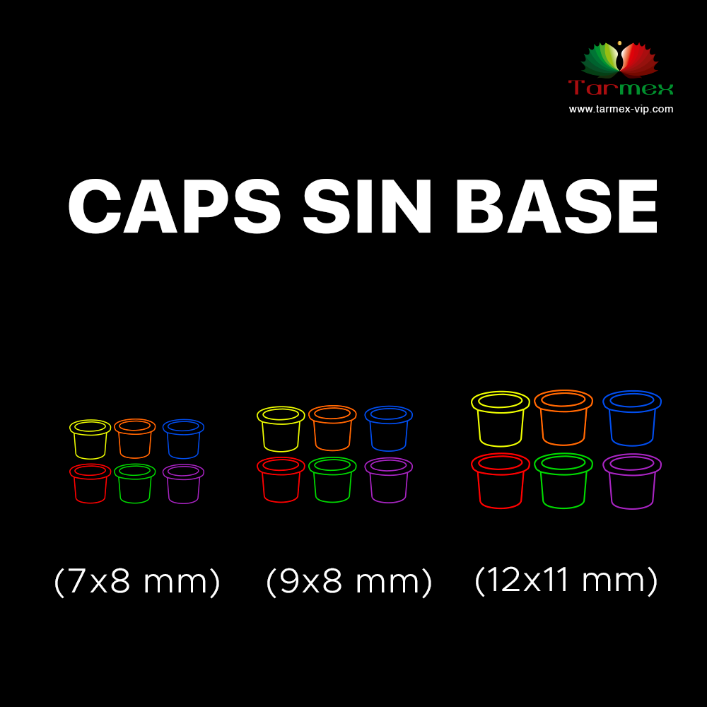 Retapas (Caps) de Colores sin Base