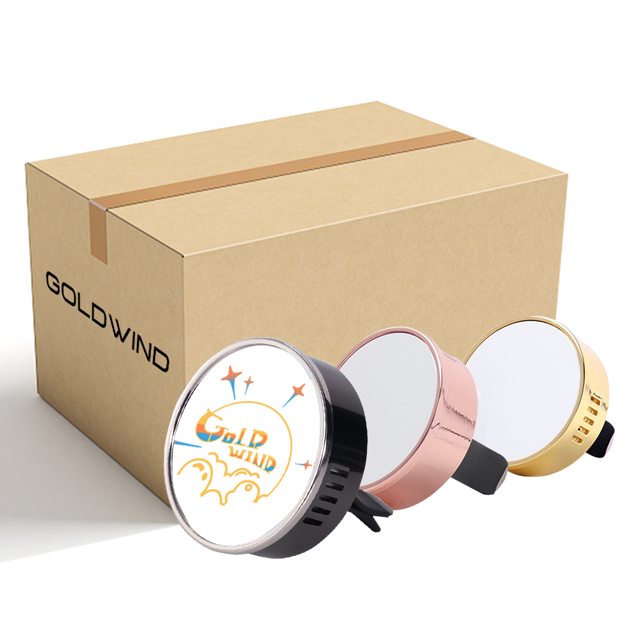 Sublimation Mini Portable Metal Car Perfume Clip with Blank Scent Disks ...