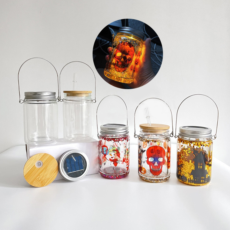 11oz Sublimation Case of 32pack Double Walled Snow Globe Solar Light ...
