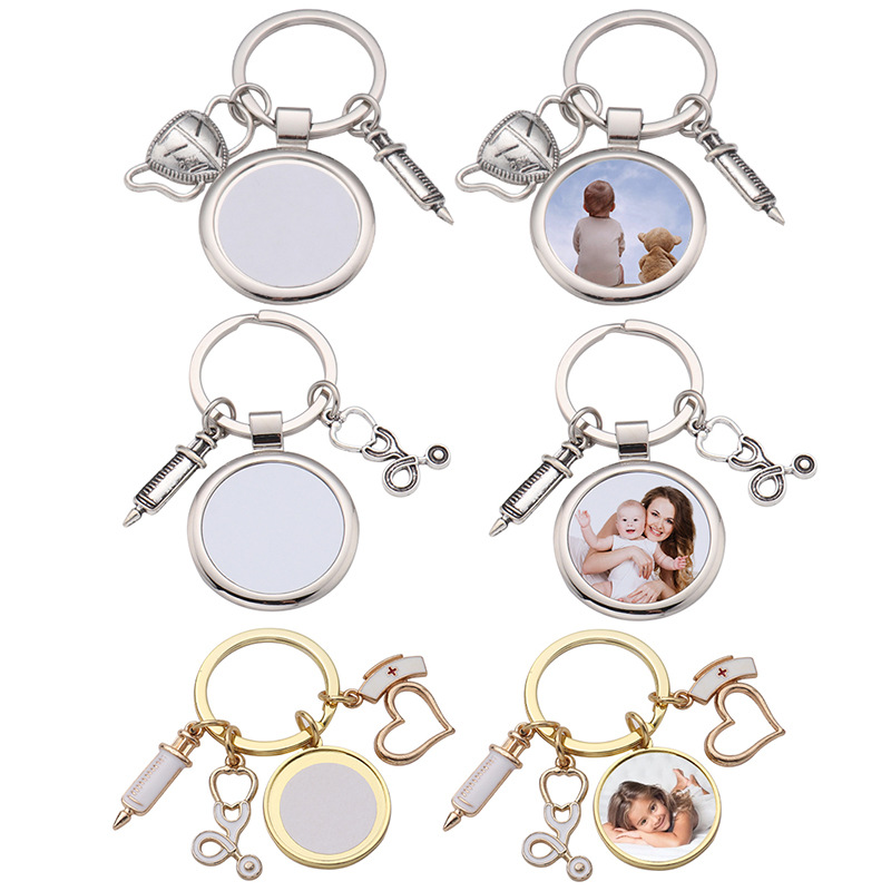 Sublimation keychain mask hospital keychain pendant- Chinese Warehouse