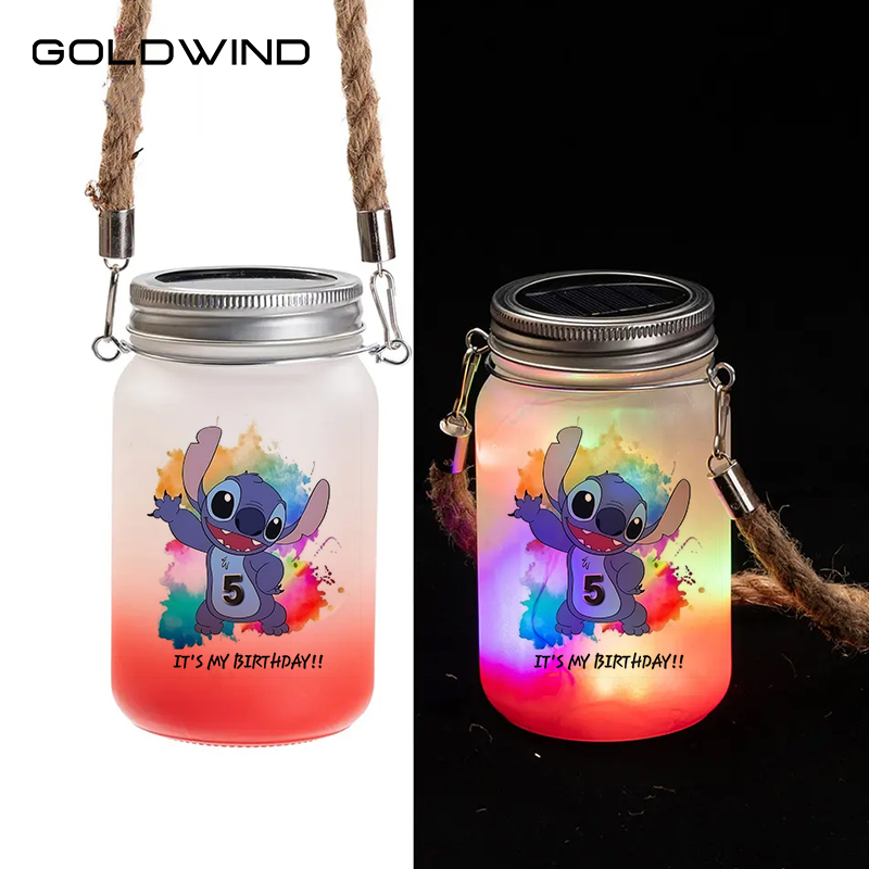 RTS US Warehouse Case of 430ml/14oz Ombre Sub Glass Mason Jar with lids ...