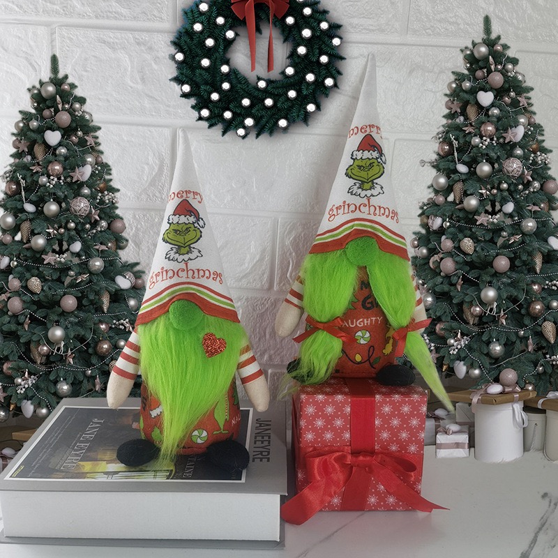 Christmas Grinch Rudolph Doll Holiday Ornaments Decorations - Chinese ...