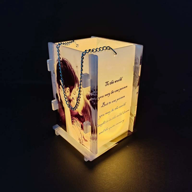 Sublimation Acrylic Lantern Blank With LED Light - Chinese Warehouse