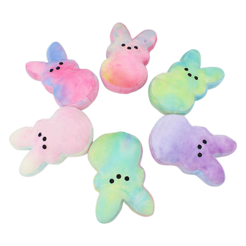 6" Colorful Plush Peeps Rabbit for Easter - Chinese Warehouse