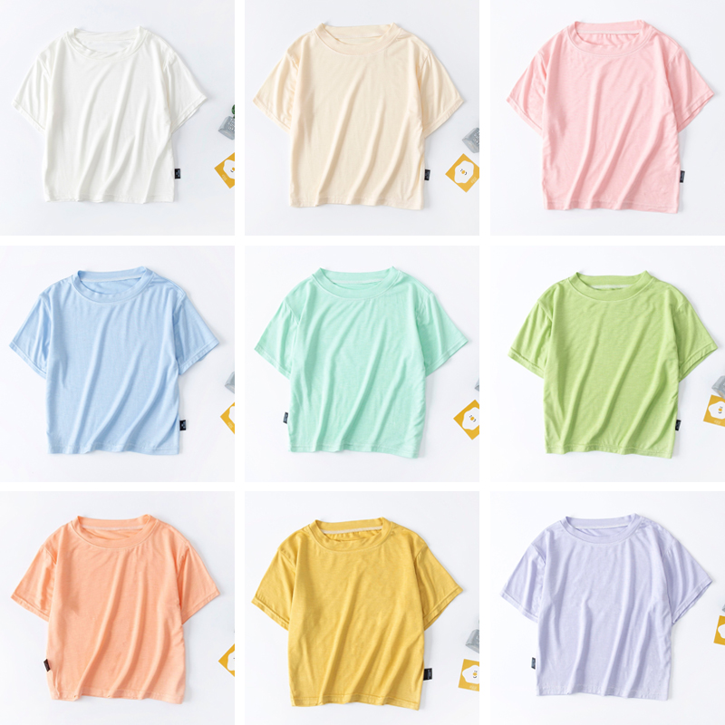 93% Polyester Children's Sublimation Modal T-shirt with Mixed Colors ...