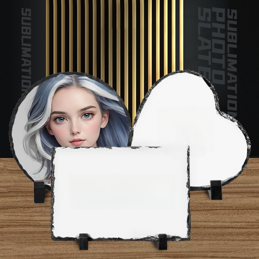 Sublimation Blank Stone Slate with Foothold and Box- US Warehouse