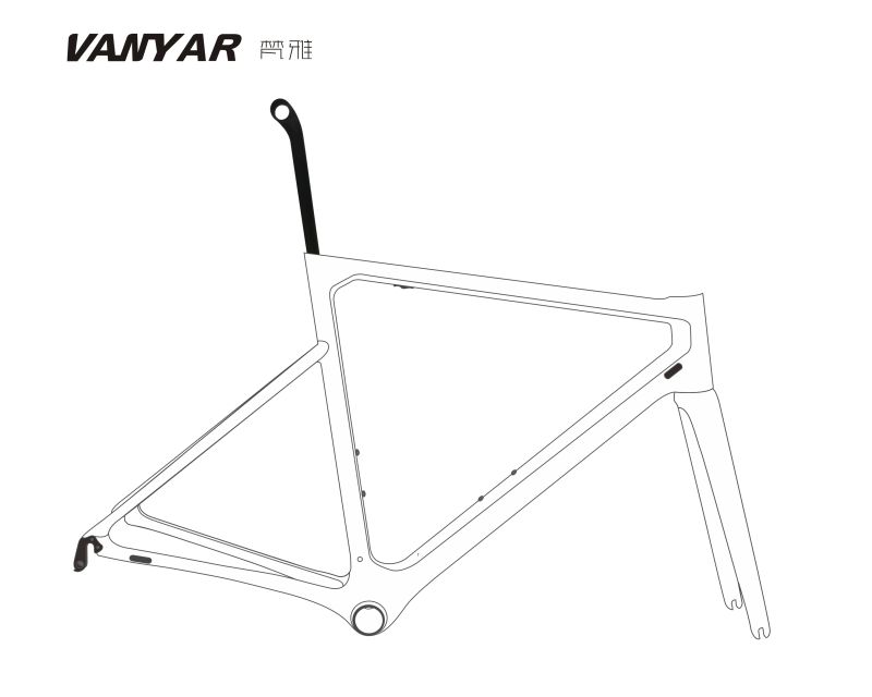 ELVES VANYAR Full Carbon DISC Road Framesets, Superlight Disc Road Frame