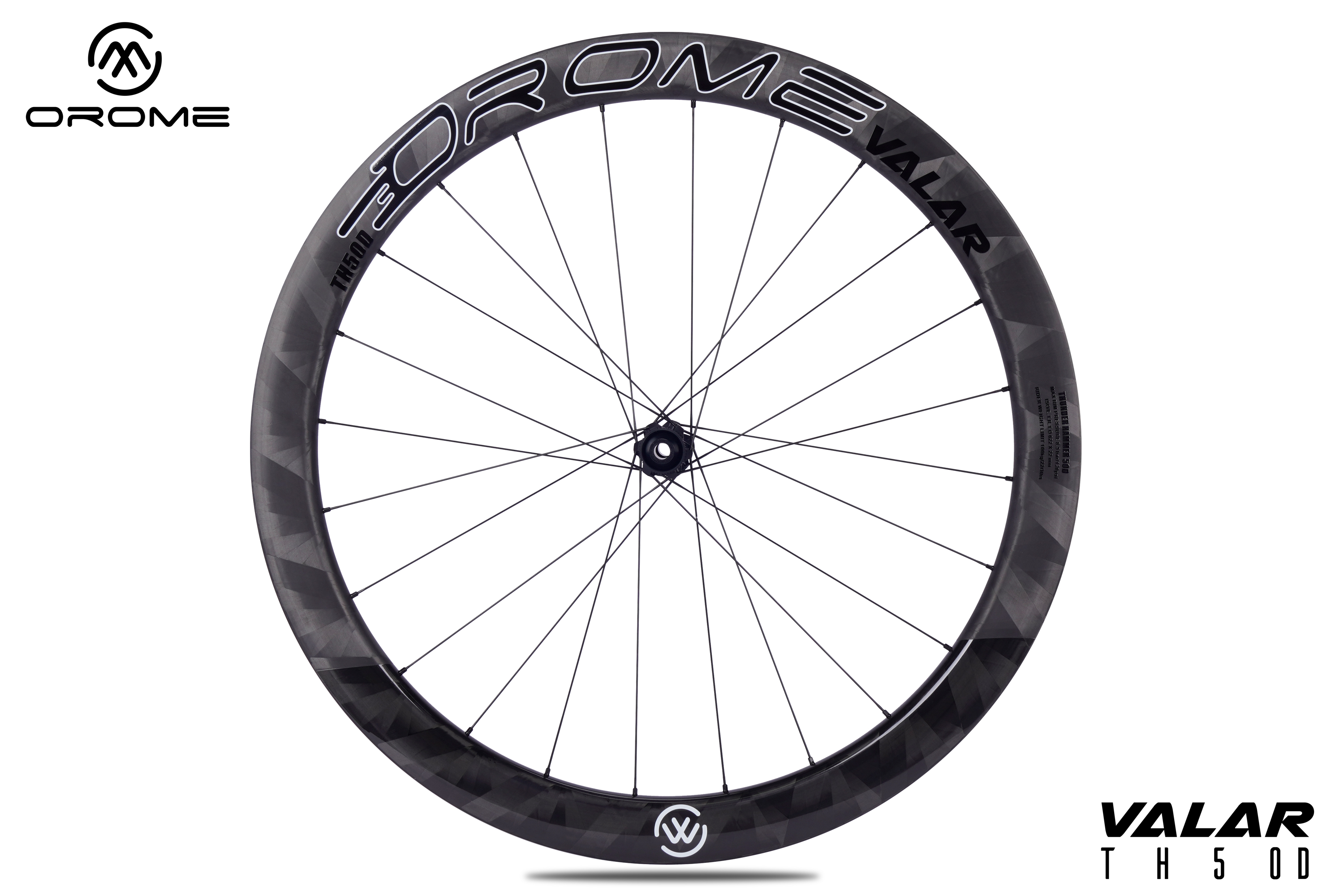OROME VALAR TH50D Carbon Road Disc Brake Wheelsets, Disc Brake Carbon ...