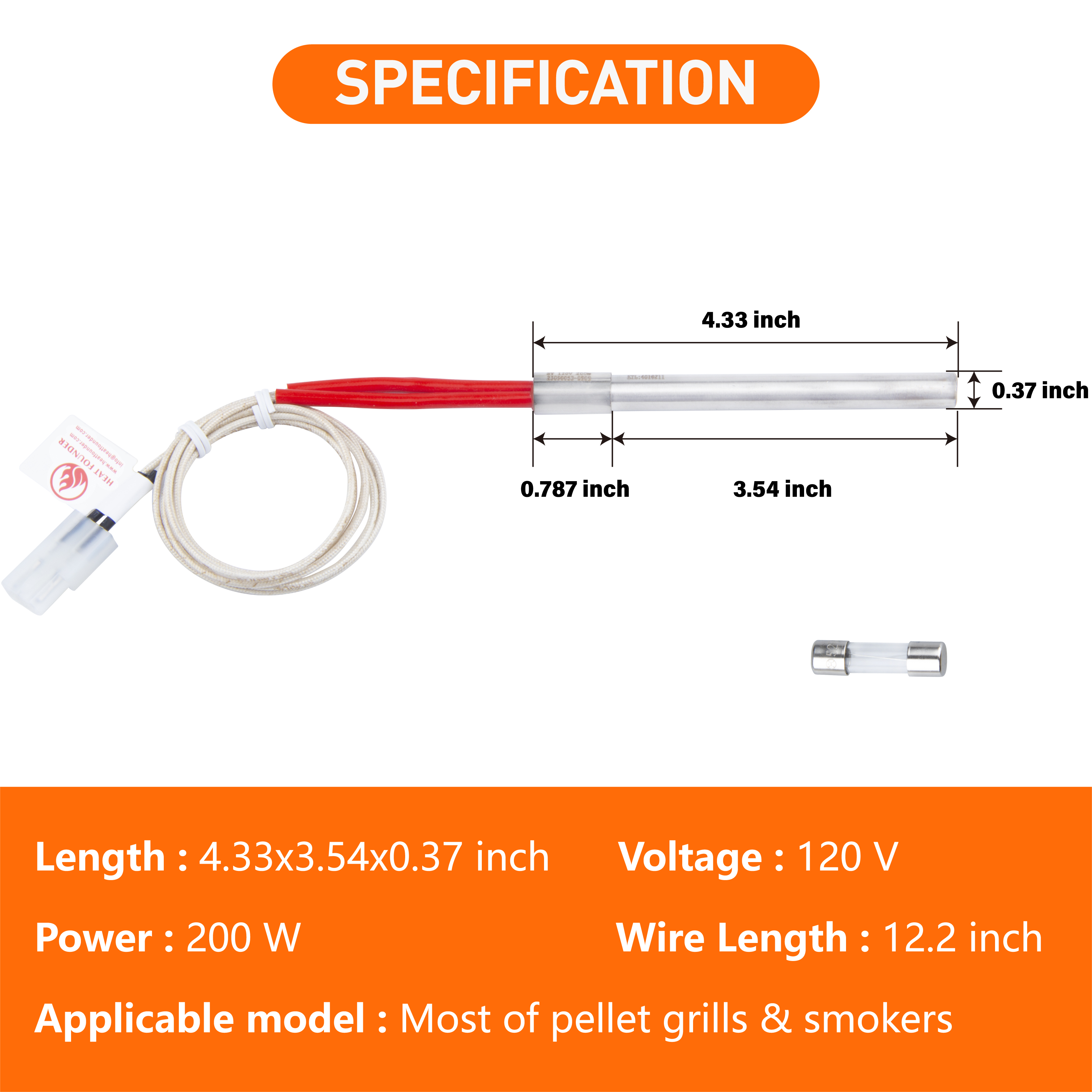 Traditional stainless steel igniter replace kit (1st generation ...