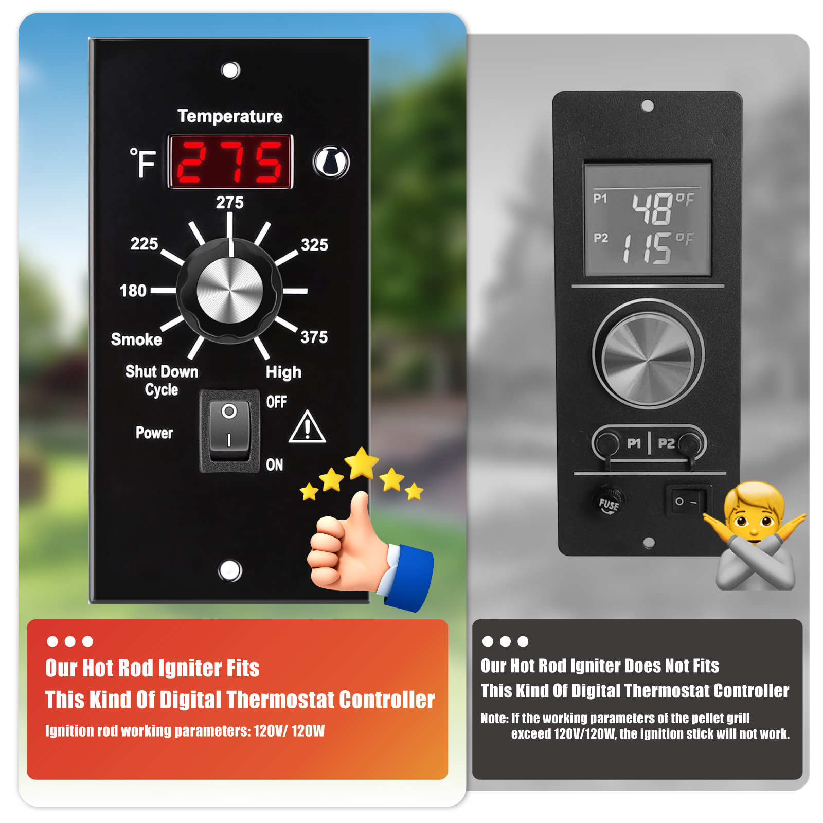 90S Ignition Time Mini Silicon Nitride Hot Rod Igniter Pellet Grill ...