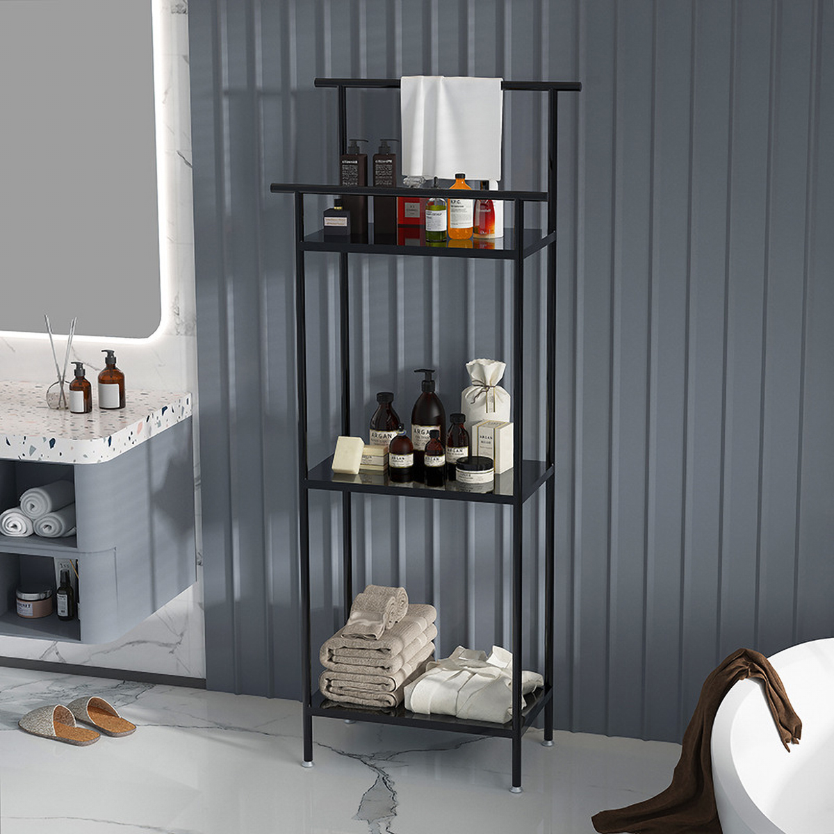 Matorino -Bathroom shelf and shower room storage racks, cosmetic racks ...