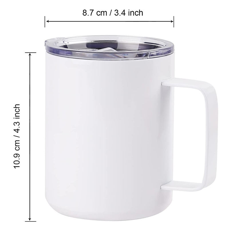 25PCS 12 oz Sublimation Coffee Mugs With Handles - RafeeSub