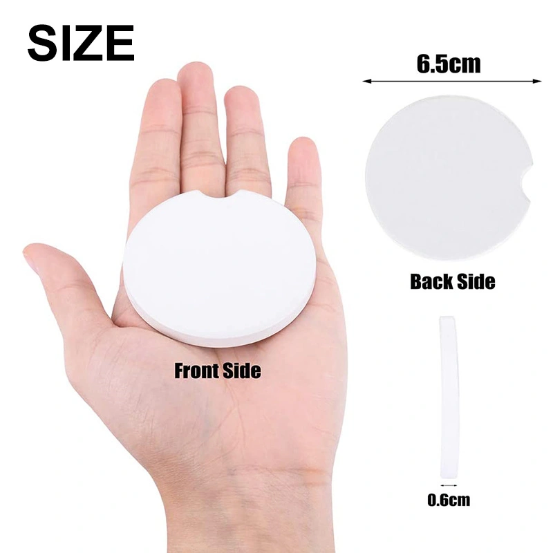 Ceramic Car Coaster Cup Holder Coaster | Sublimation Blanks | - RafeeSub