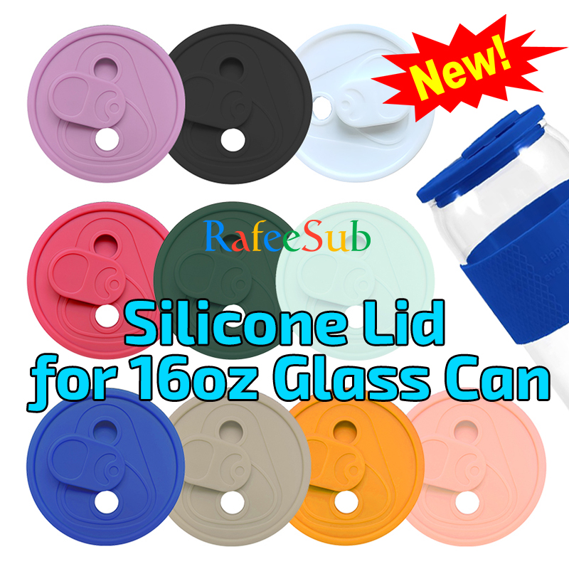 50PCS Leakproof Colored Silicone Lids Suitable For 16oz Glass Can ...