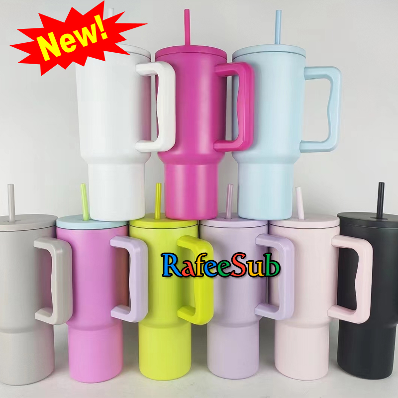 25PCS 30oz v3.0 Solid Color Stainless Steel Tumbler with Handle
