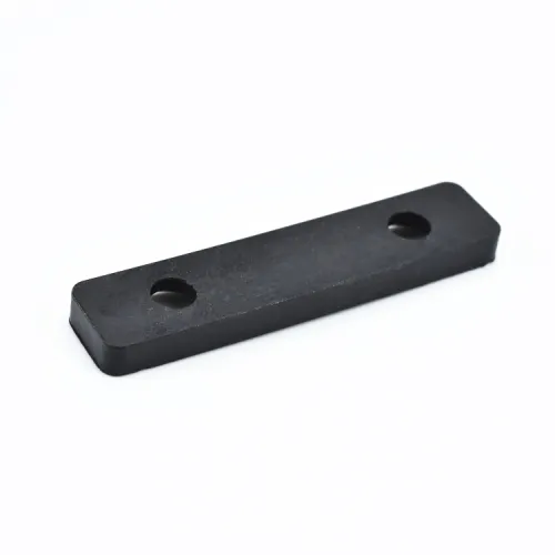 Customizable Rectangular Rubber Buffer Stops With Holes | ZYXrubber