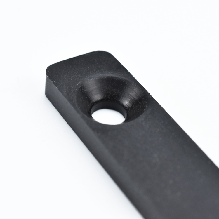 Customizable Rectangular Rubber Buffer Stops With Holes | ZYXrubber