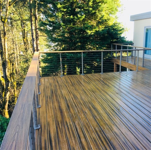 Outdoor Deck Wire Railing Kits Tensioning Stainless Steel Cable Balustrade System For Sale