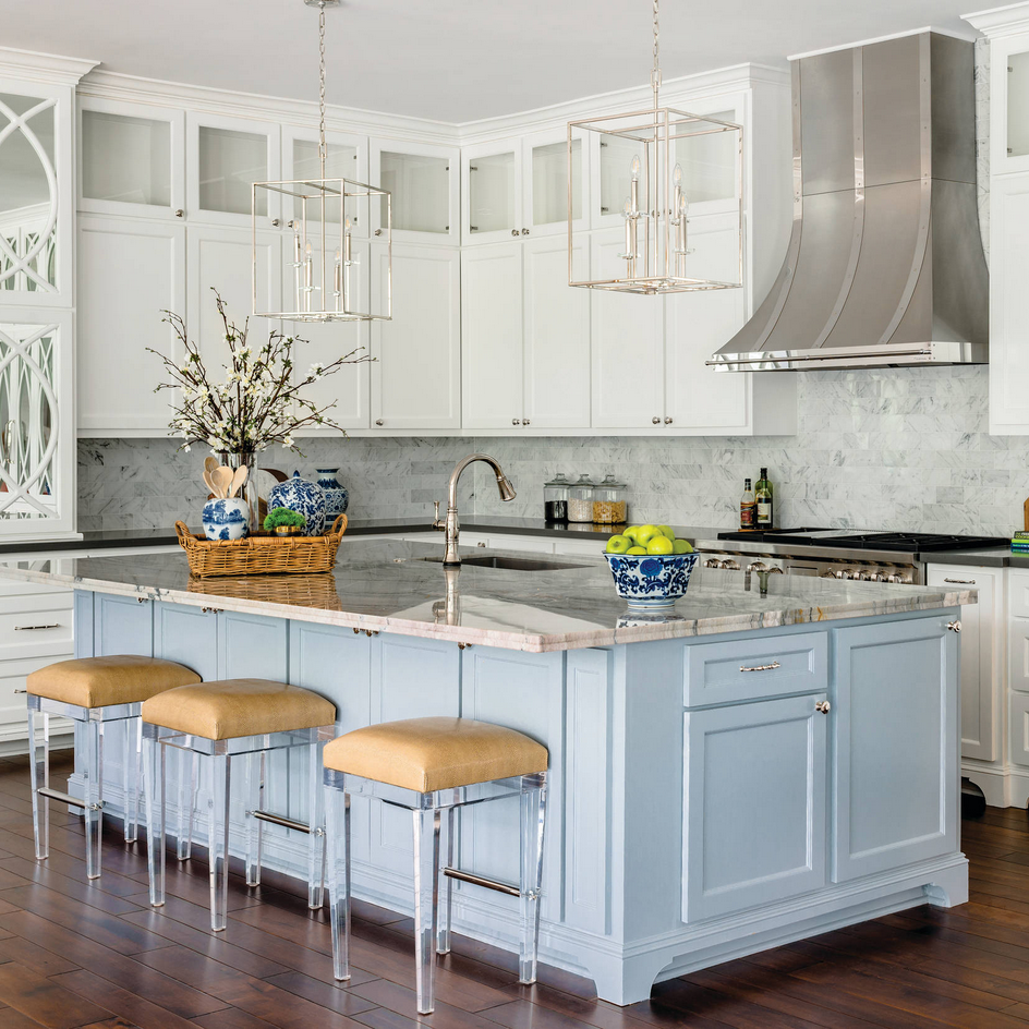 Popular Design Blue Modular Wooden Cabinet Kitchen Cabinets