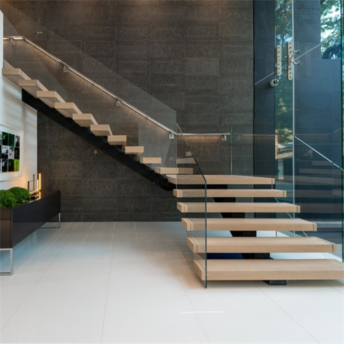 Customized mono stringer straight staircase design