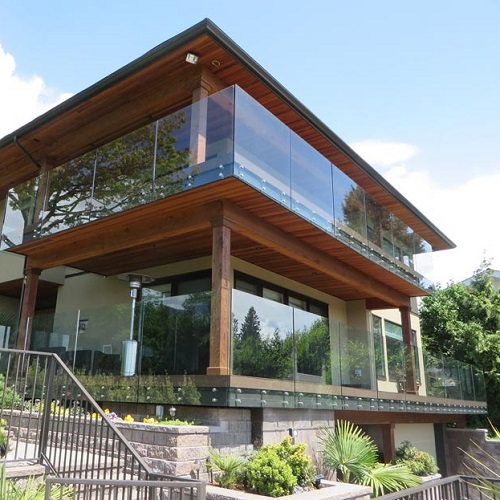 Terrace Railing Designs Balustrade Tempered Glass Railing Frameless Fence