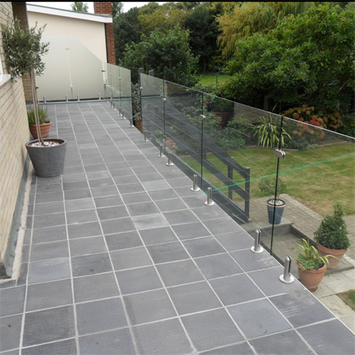 Frameless glass railing deck glass railing glass fence