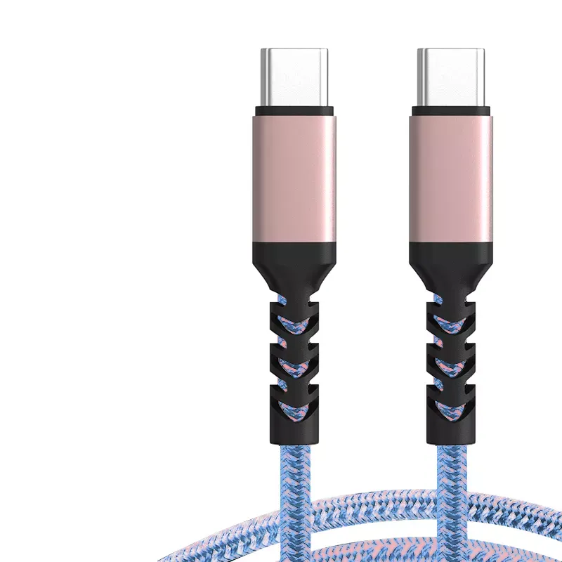 Custom Liquid Silicone Red Short 5A Led 60w 100W 1M 2M Usb C To Usb C 3 ...