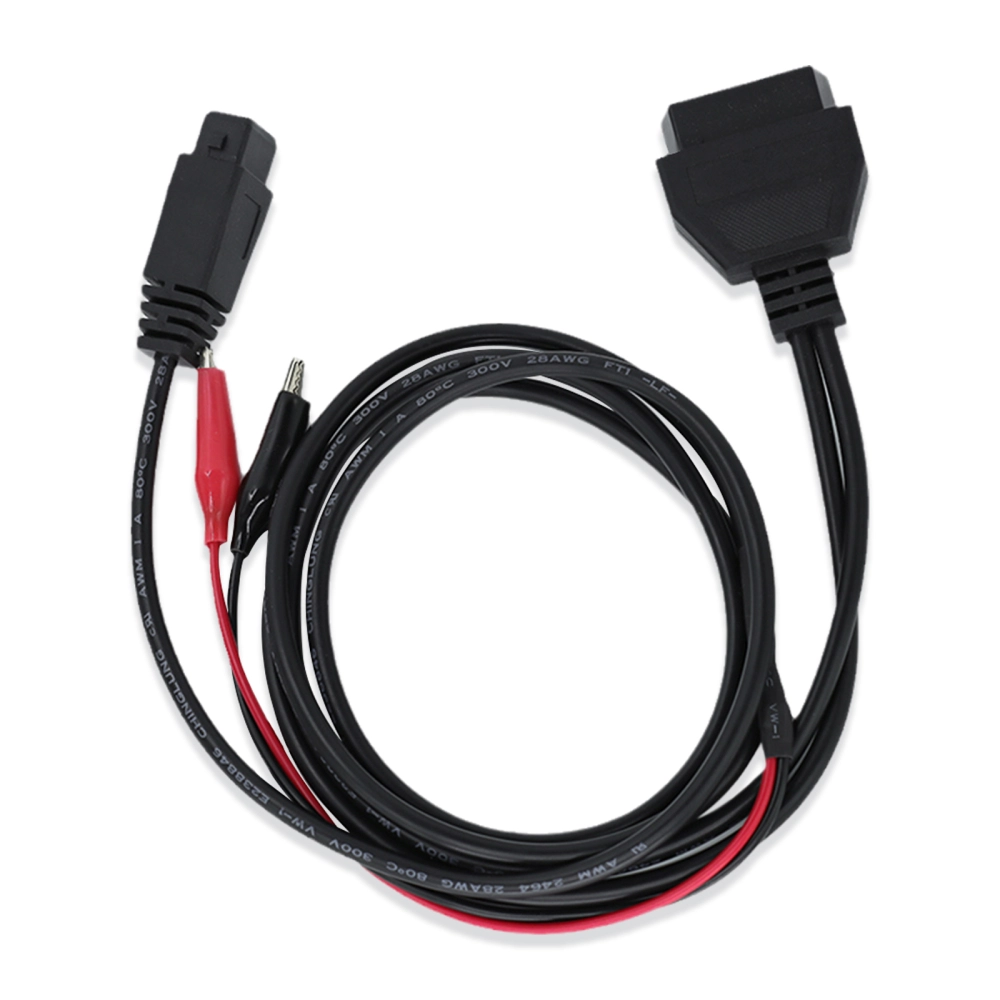 OBD2 Female to PSA-2Pin male+Battery Clamp*2 Cable