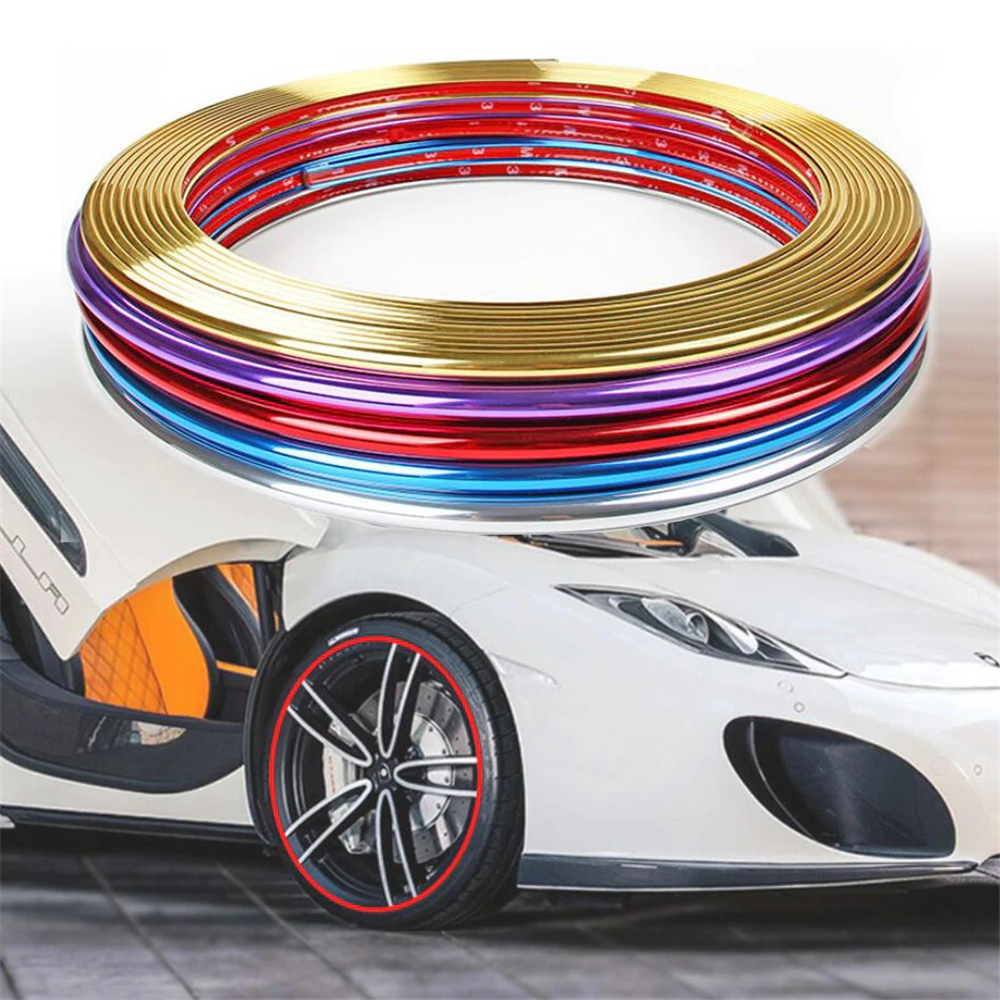 SENZEAL-AUTO | 8M Moulding Trim Strip for Car Tire Rim