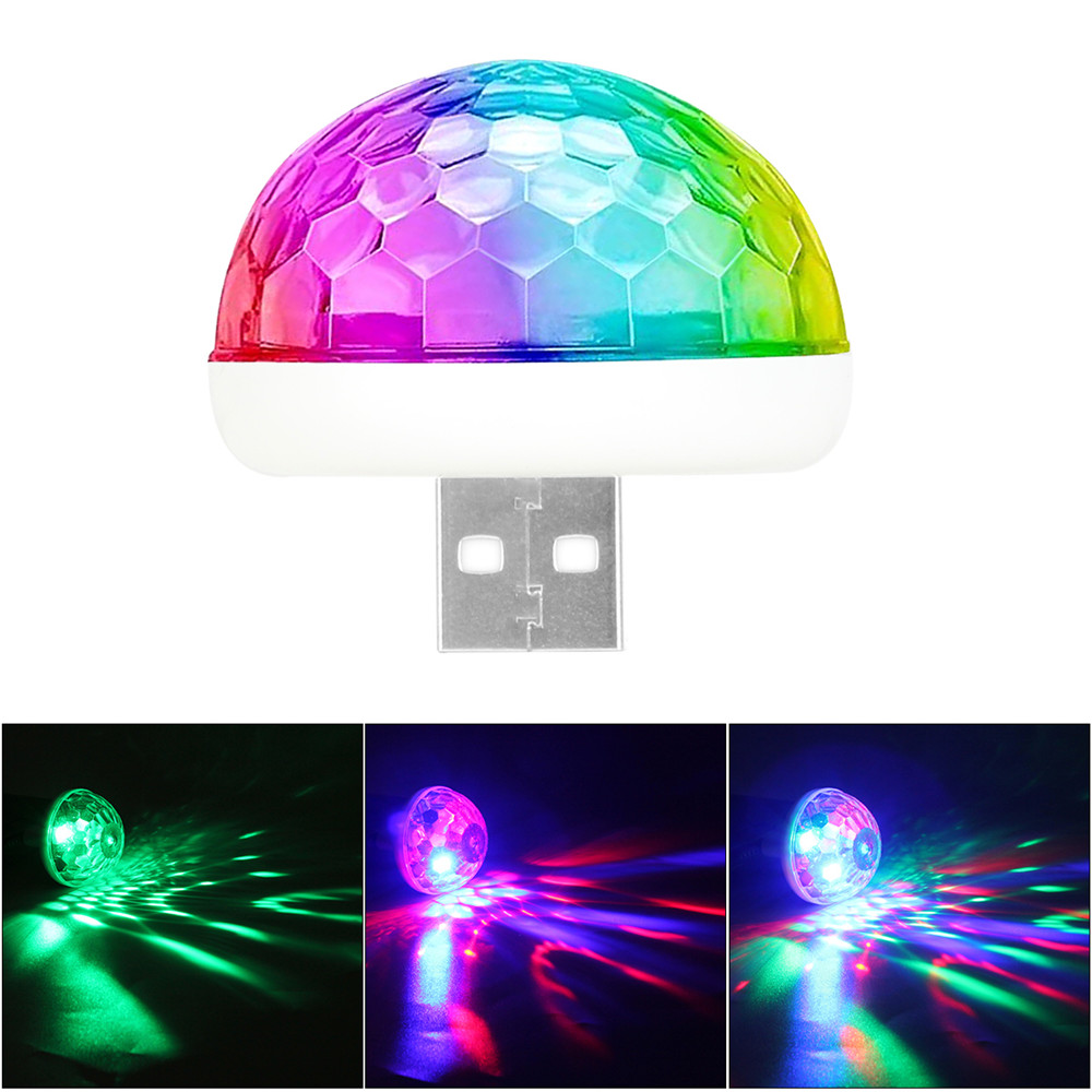 SENZEAL-AUTO | USB LED Sound Activated Mini Disco Light Bulb