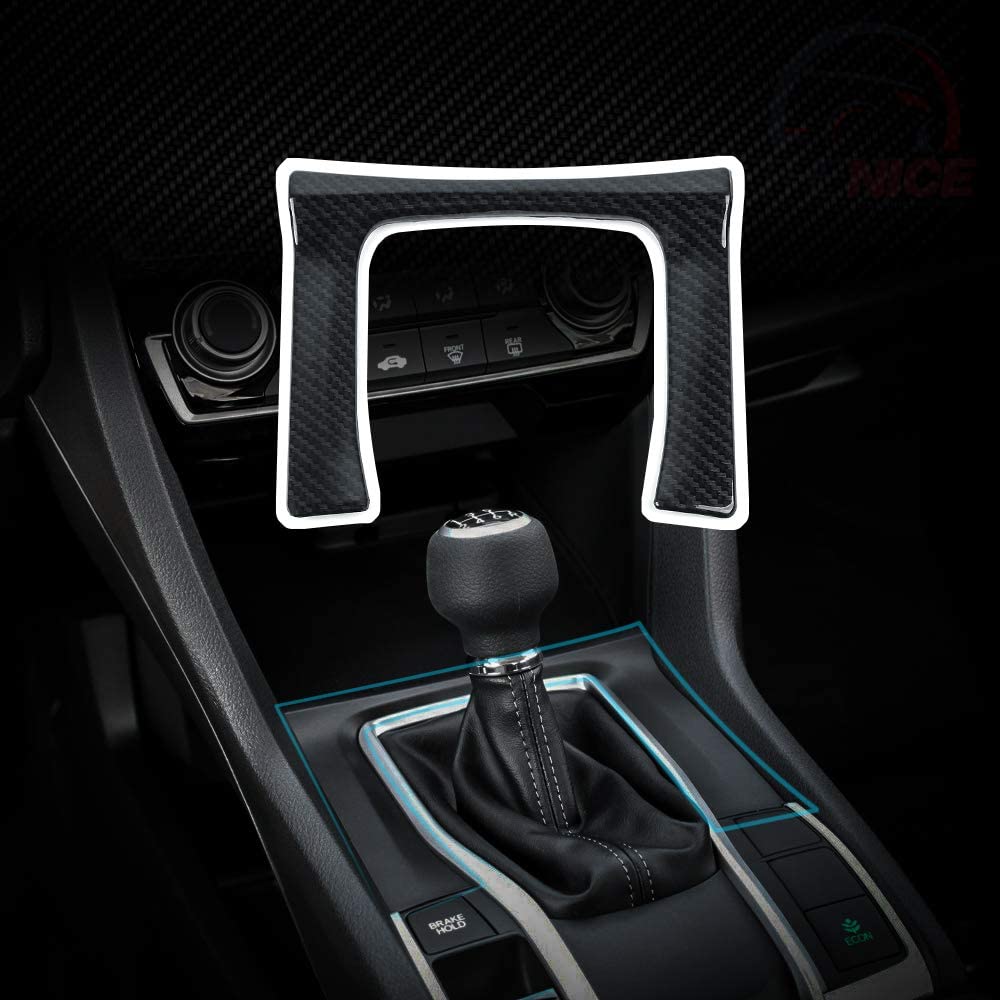 SENZEAL-AUTO | for 10th Gen Civic ABS Carbon Fiber Texture Gear Box ...