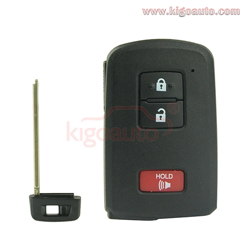 HYQ14FBA Smart key case 3 button for Toyota Prius C