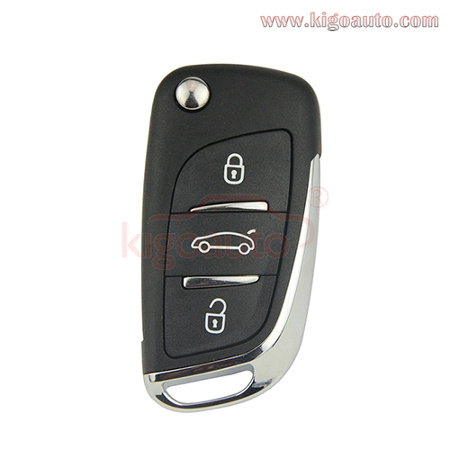 Flip key shell 3 button for Citroen Peugeot,Citroen