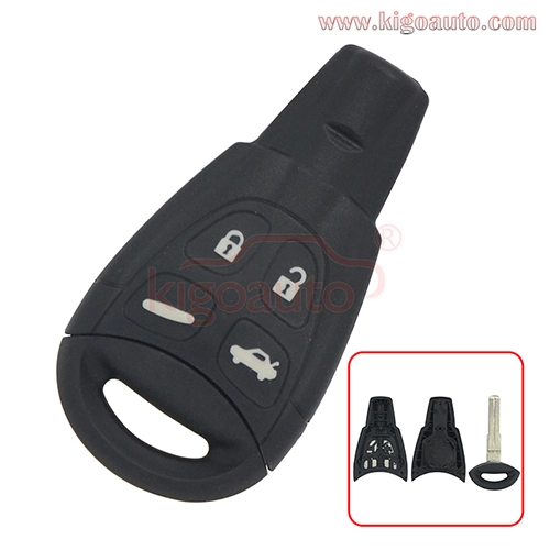 Smart key case 4 button for SAAB 93,SAAB
