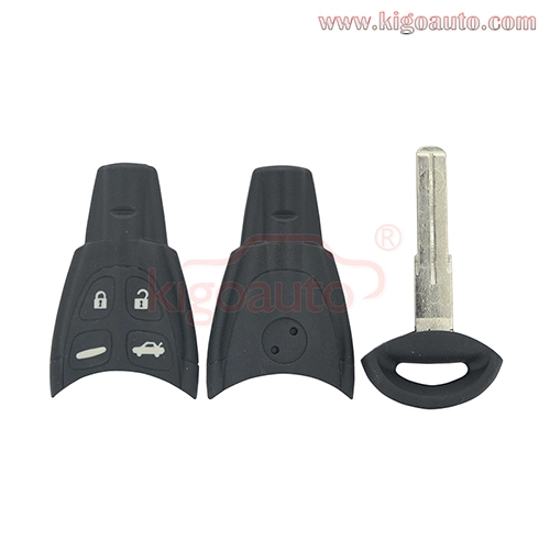Smart key case 4 button for SAAB 93,SAAB